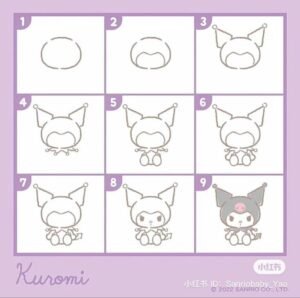 How to Draw Kuromi: Step-by-Step Guide - Kuromi